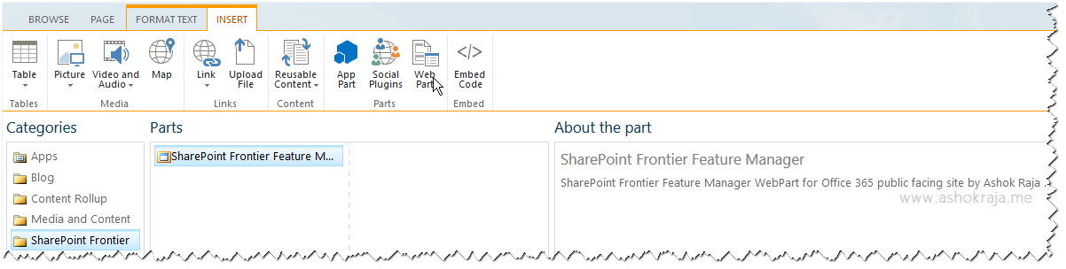Feature Manager Web Part for Office 365 Public Facing SharePoint 2013 Site - SharePoint Pals